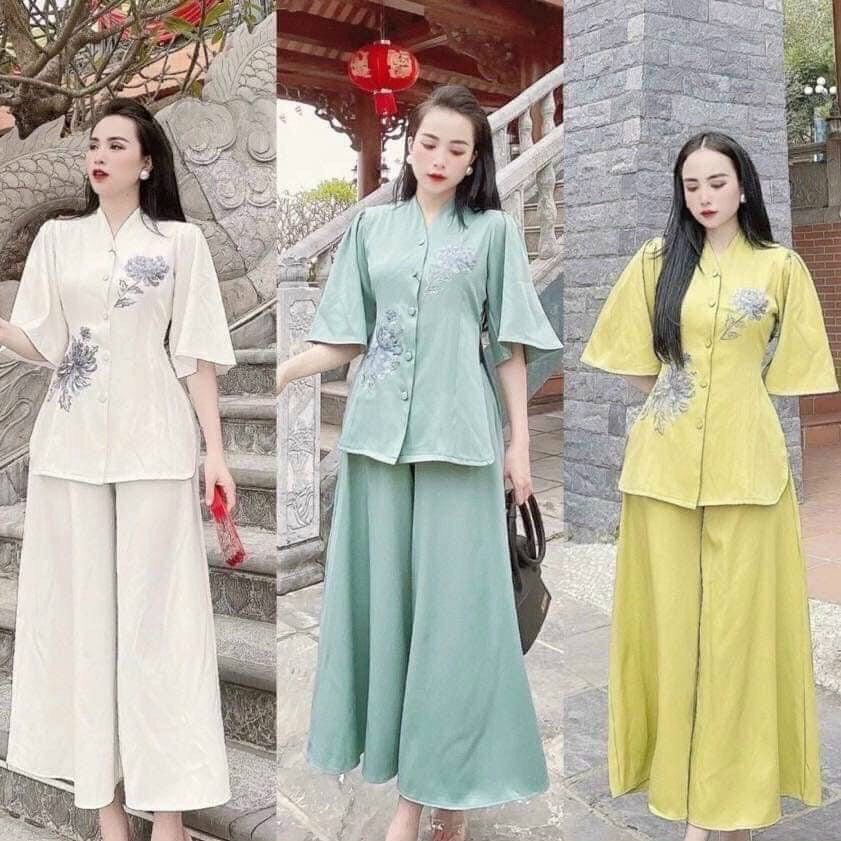 Áo Bà Ba modern set E12 – Ao Dai Em Kim
